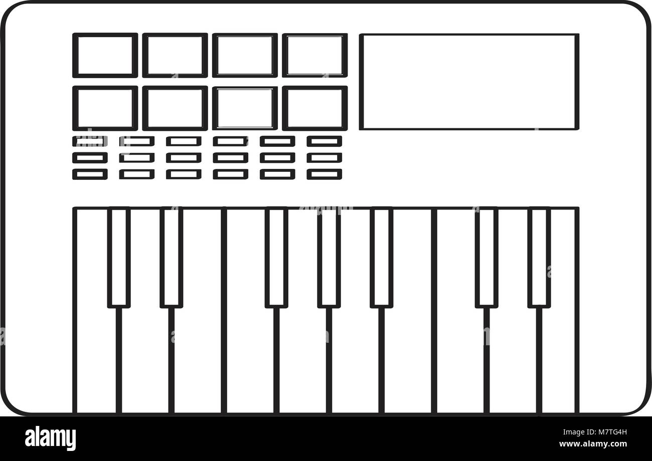 Isolated keyboard icon. Musical instrument Stock Vector Image & Art - Alamy