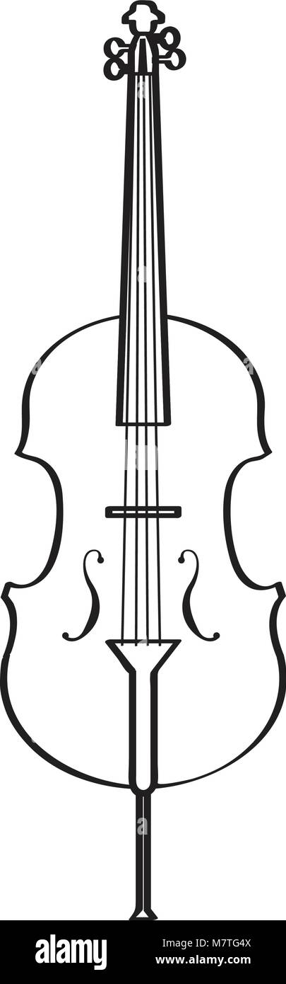 Isolated cello icon. Musical instrument Stock Vector Image & Art - Alamy