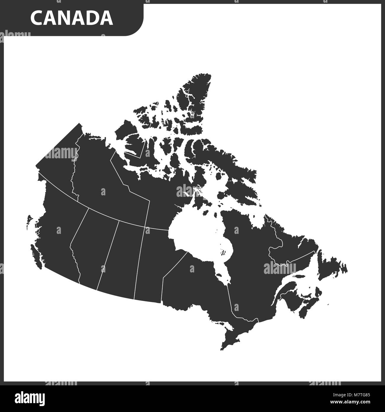 Geographic map canada country Stock Vector Images - Alamy
