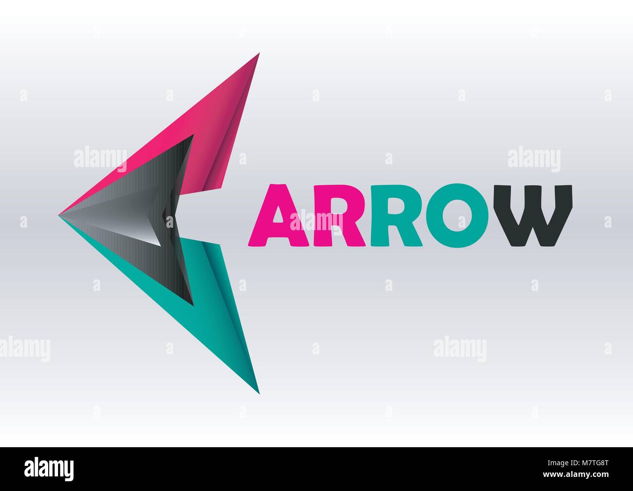 Arrow logo hi-res stock photography and images - Alamy