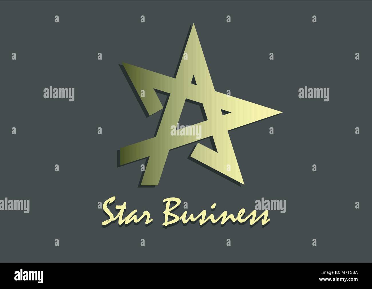 Vector golden star design Stock Vector Images - Alamy
