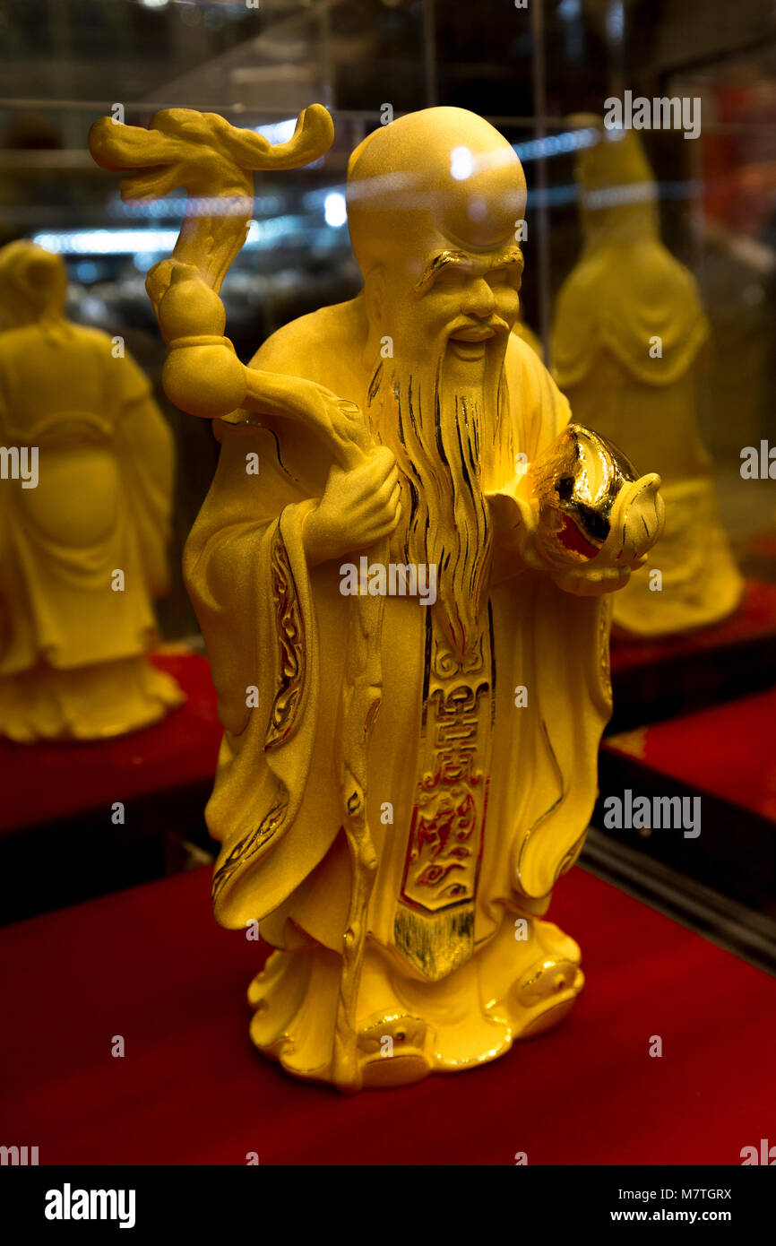 Golden collection Chinese god Stock Photo - Alamy