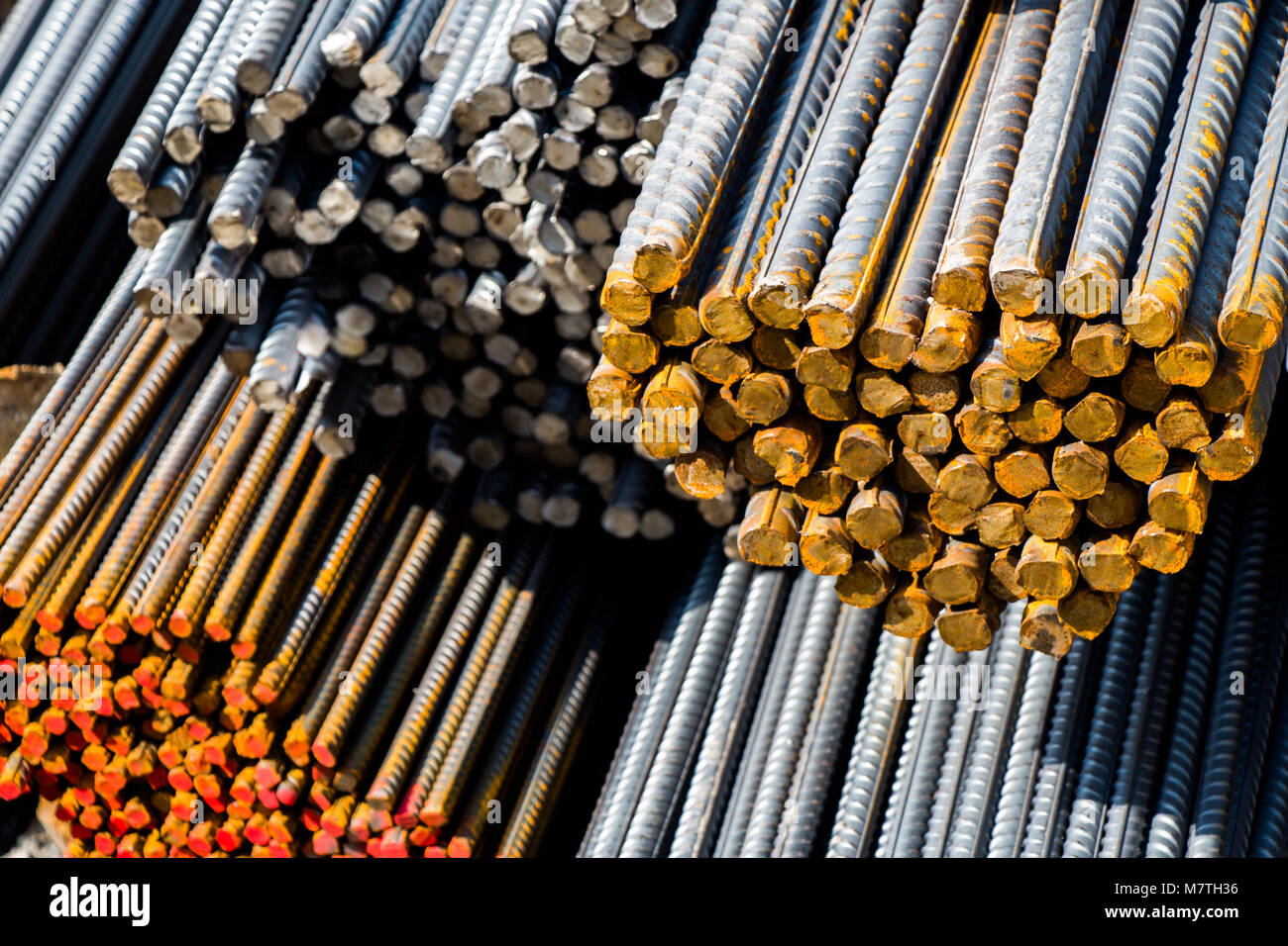 iron bars as a texture of metal coil in stock Stock Photo - Alamy