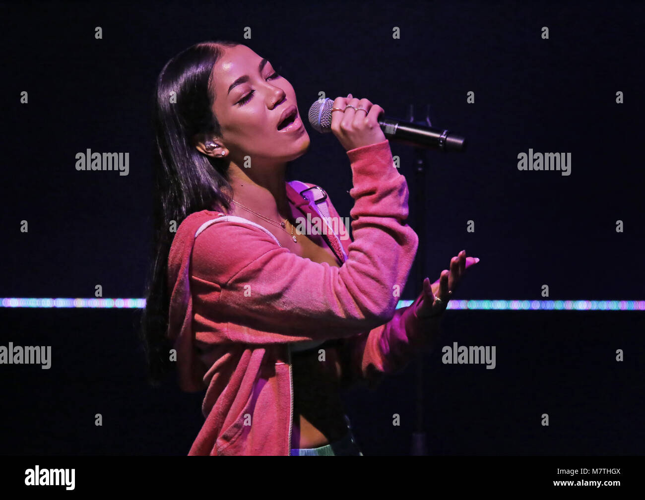 Jhené Aiko Performing at Manchester O2 Ritz Featuring: Jhené Aiko Where ...