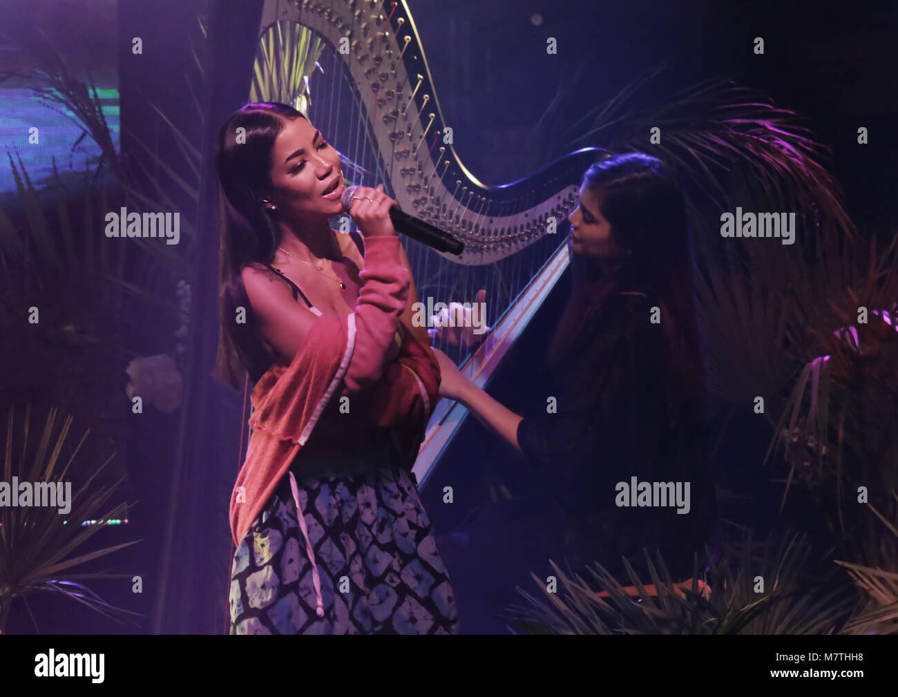 Jhené Aiko Performing at Manchester O2 Ritz Featuring: Jhené Aiko Where ...