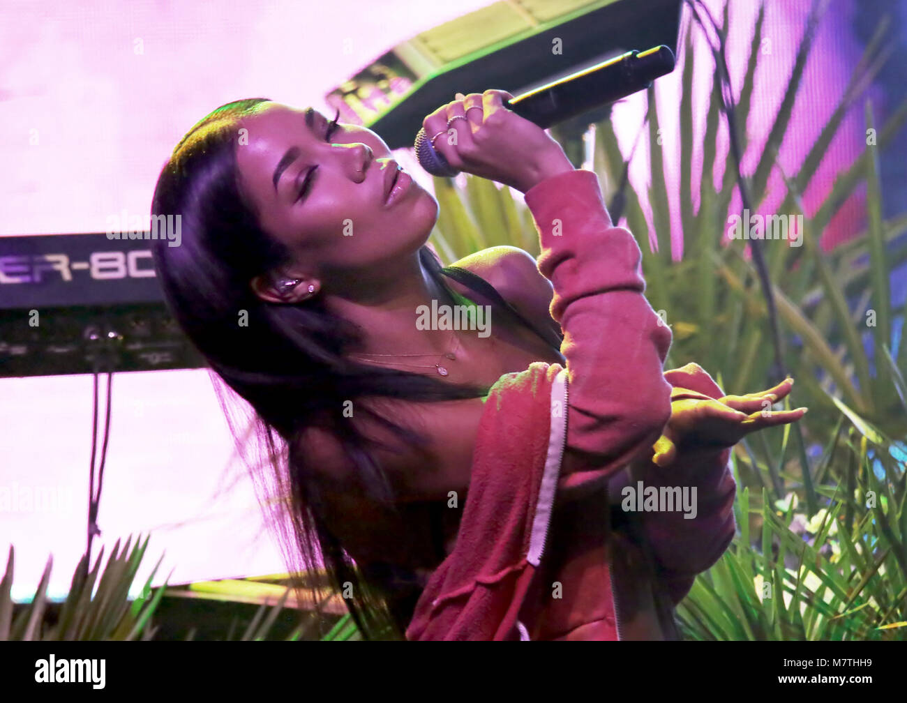 Jhené Aiko Performing at Manchester O2 Ritz Featuring: Jhené Aiko Where ...