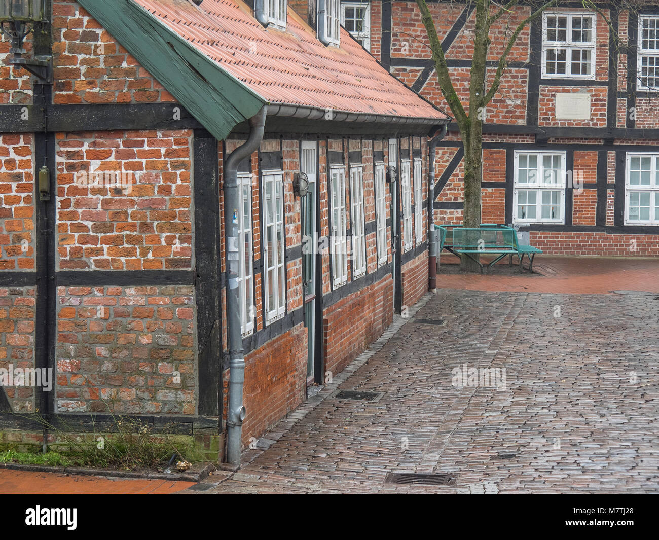 the small City of Stade in Germany Stock Photo - Alamy