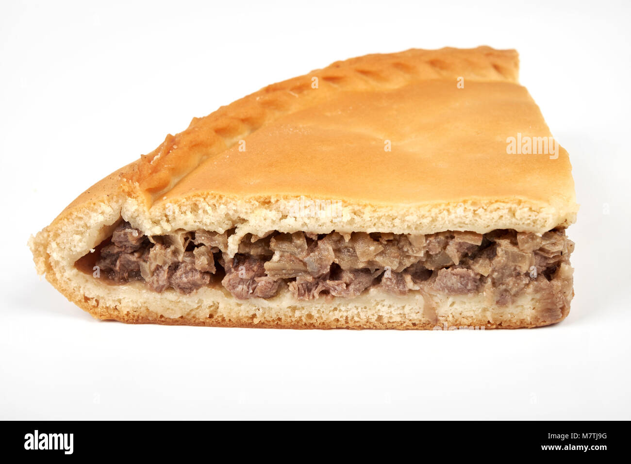 meat pie, isolated on white background Stock Photo - Alamy
