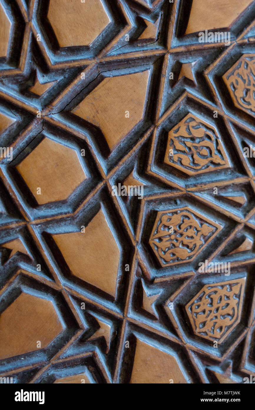 Ottoman Turkish art with geometric patterns in view Stock Photo - Alamy