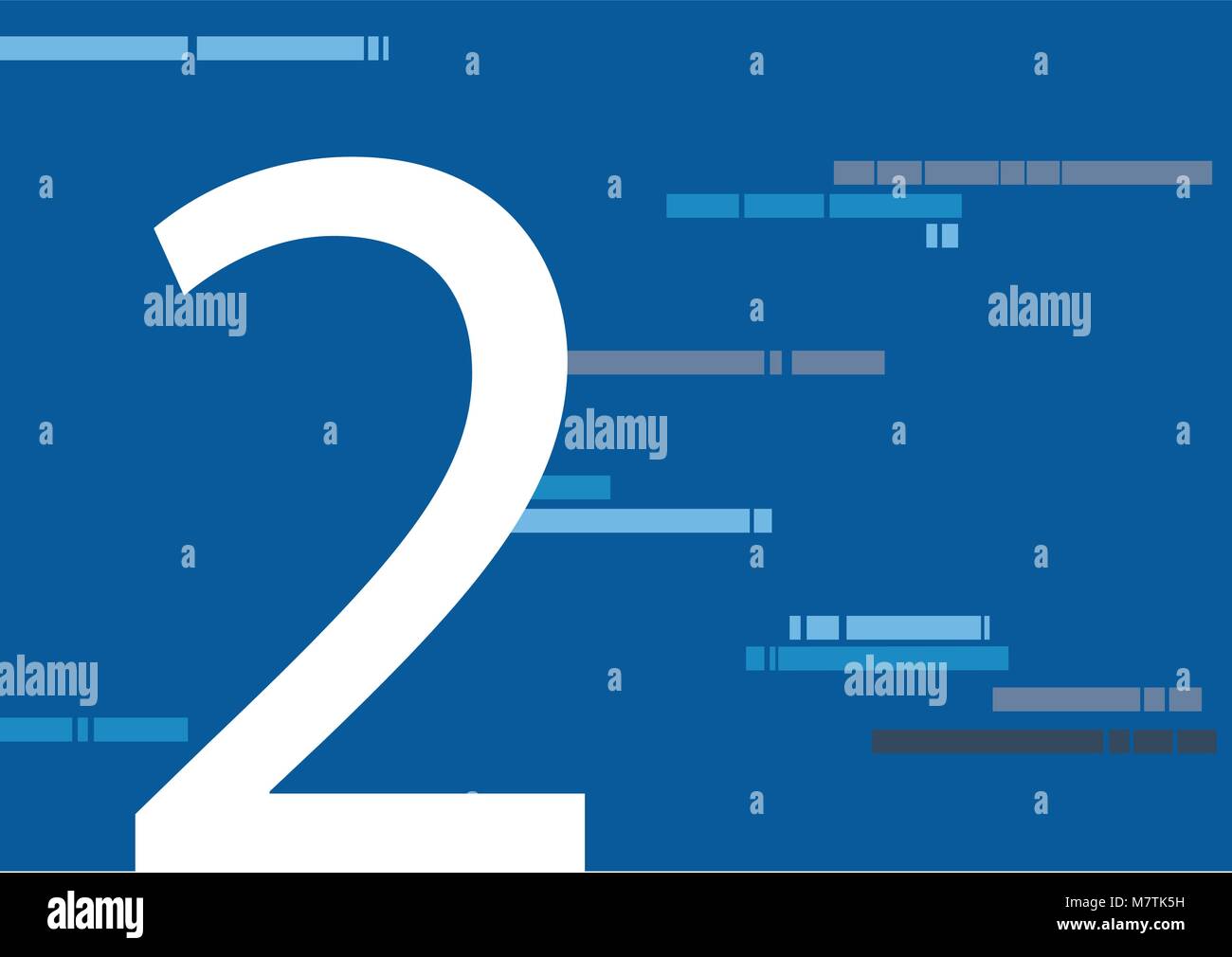 Number no 2 two Stock Vector Images - Alamy
