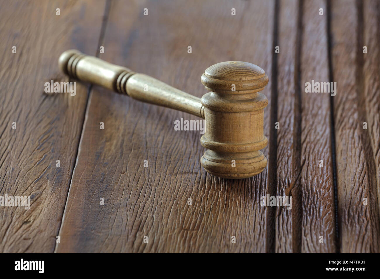 Wood gavel on old hi-res stock photography and images - Alamy