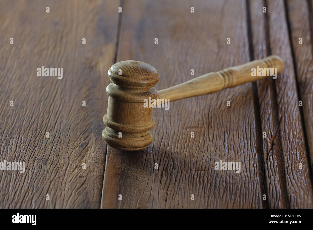 Wood gavel on old hi-res stock photography and images - Alamy