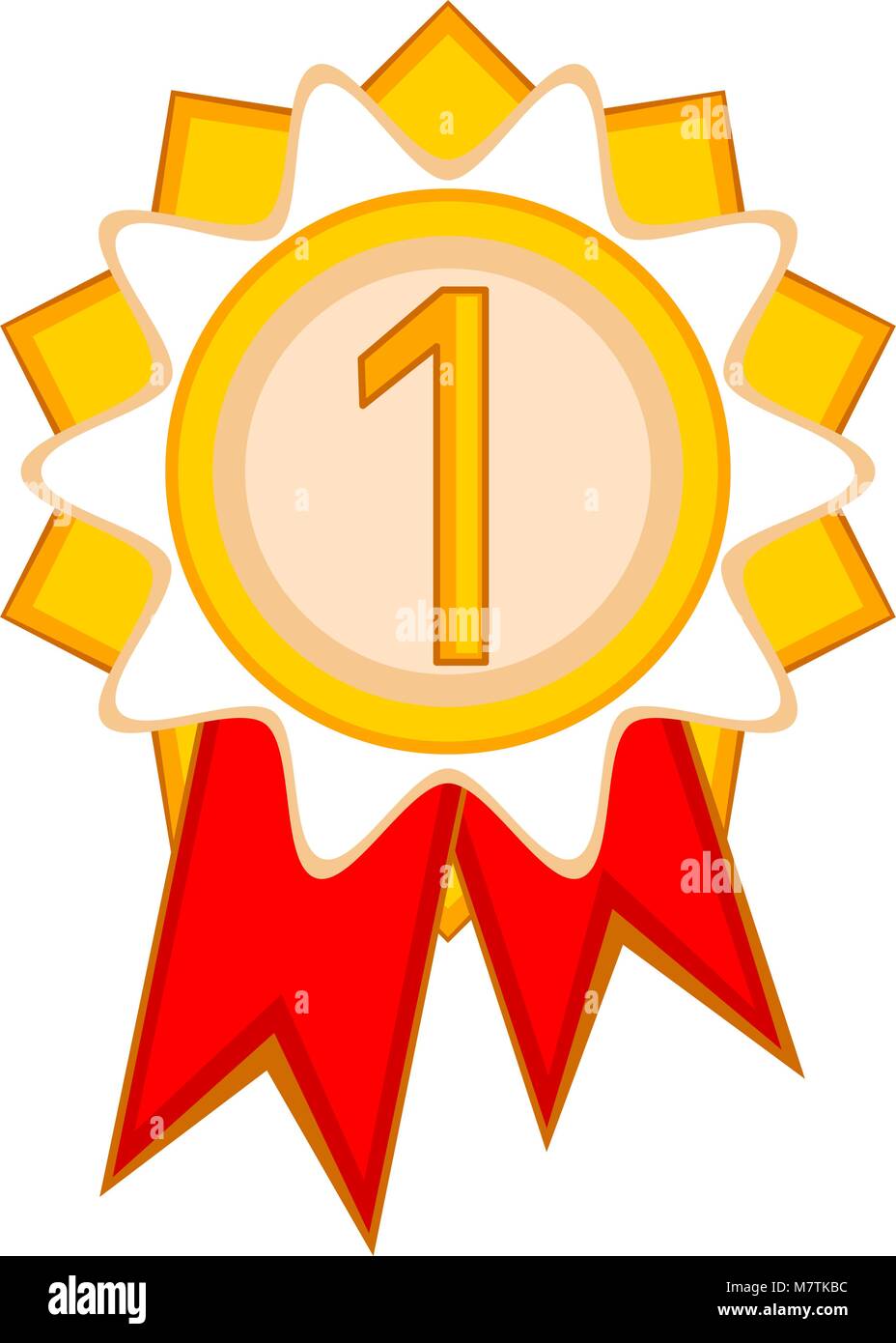 Medal first place icon cartoon hi-res stock photography and images - Alamy
