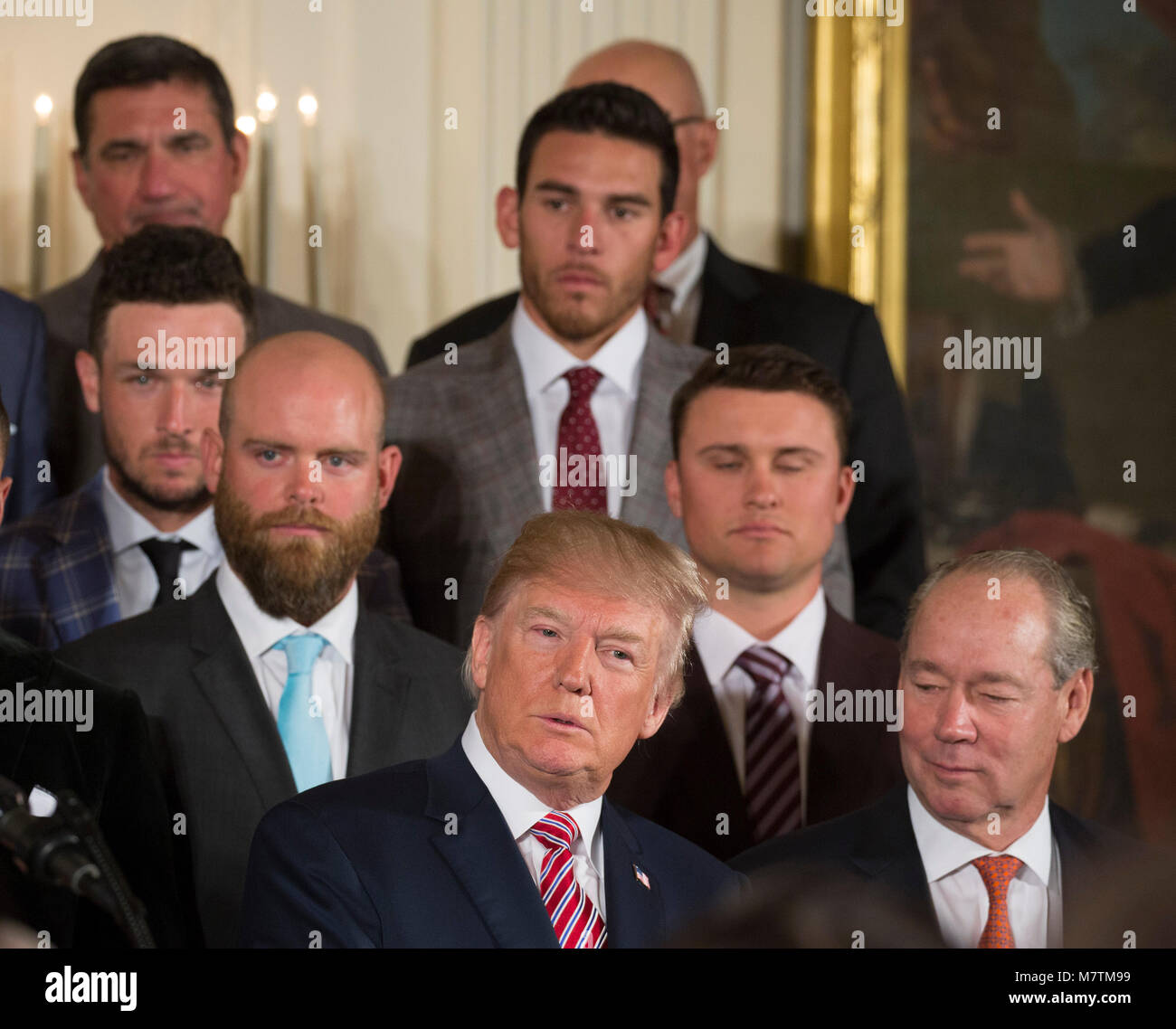 United States President Donald J. Trump welcomes Baseball's 2017 World ...