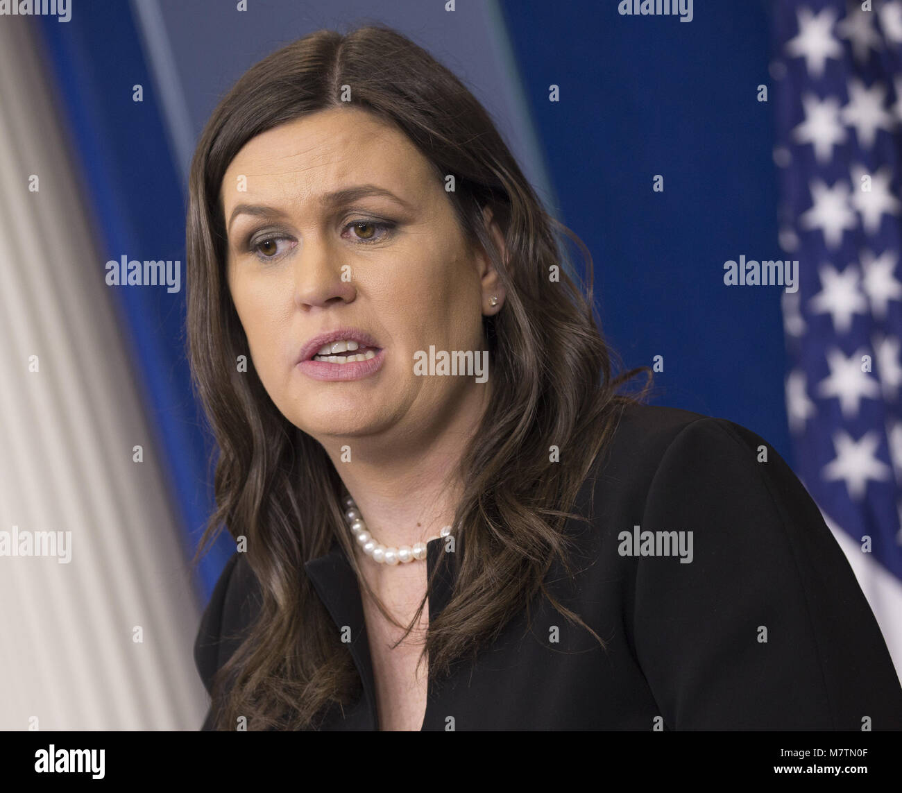 Washington DC, USA. 12th March, 2018. - White House Spokesperson Sarah ...