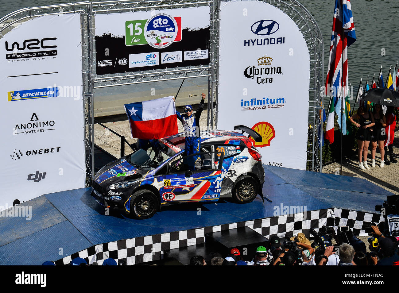 11th March 2018, Leon, Mexico; WRC Rally of Mexico, final Day, stages ...