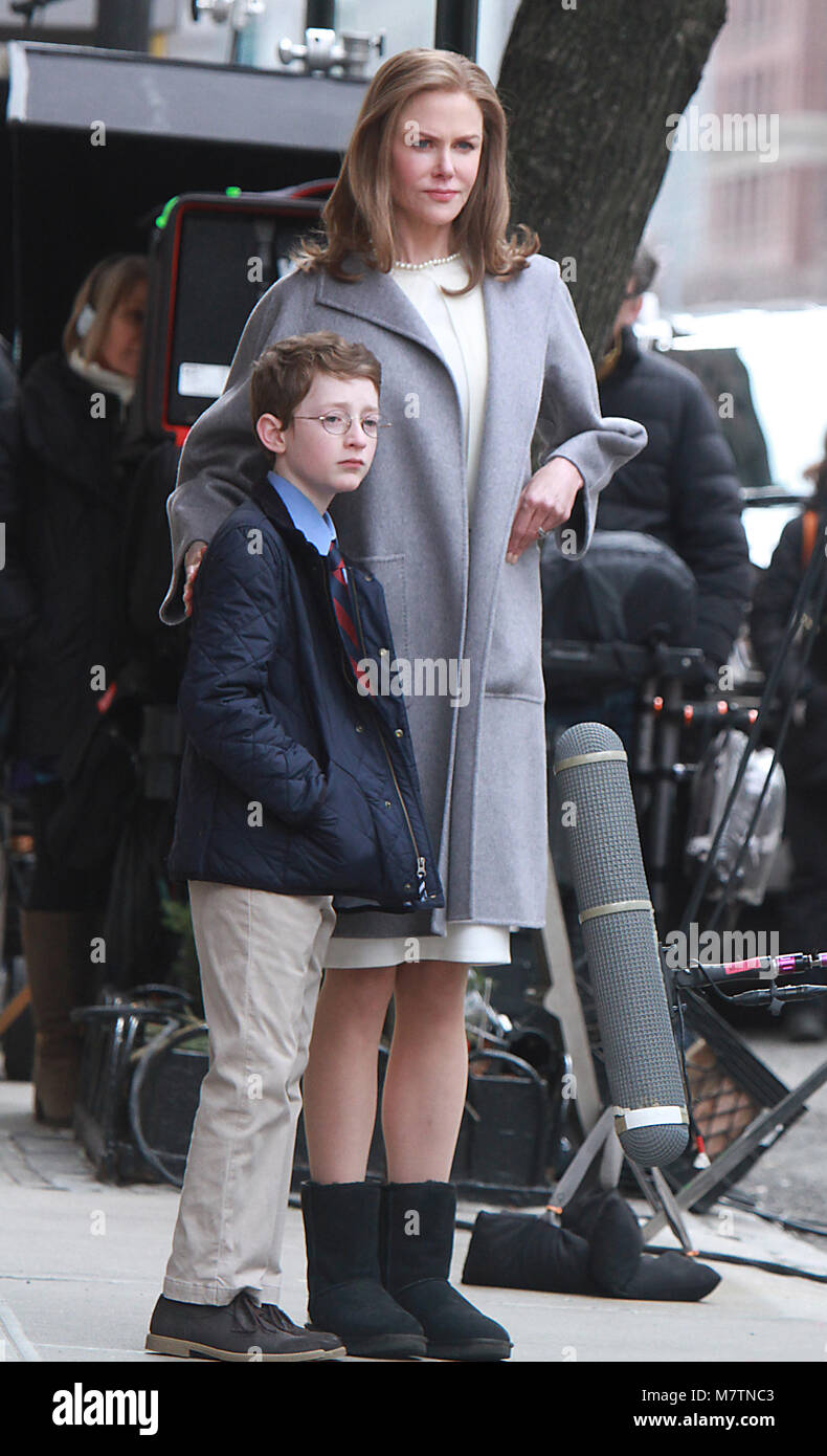 New York, USA. 12th March, 2018. Ryan Foust and Nicole Kidman on the ...