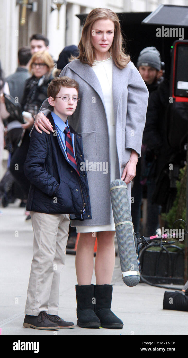 New York, USA. 12th March, 2018. Ryan Foust and Nicole Kidman on the ...