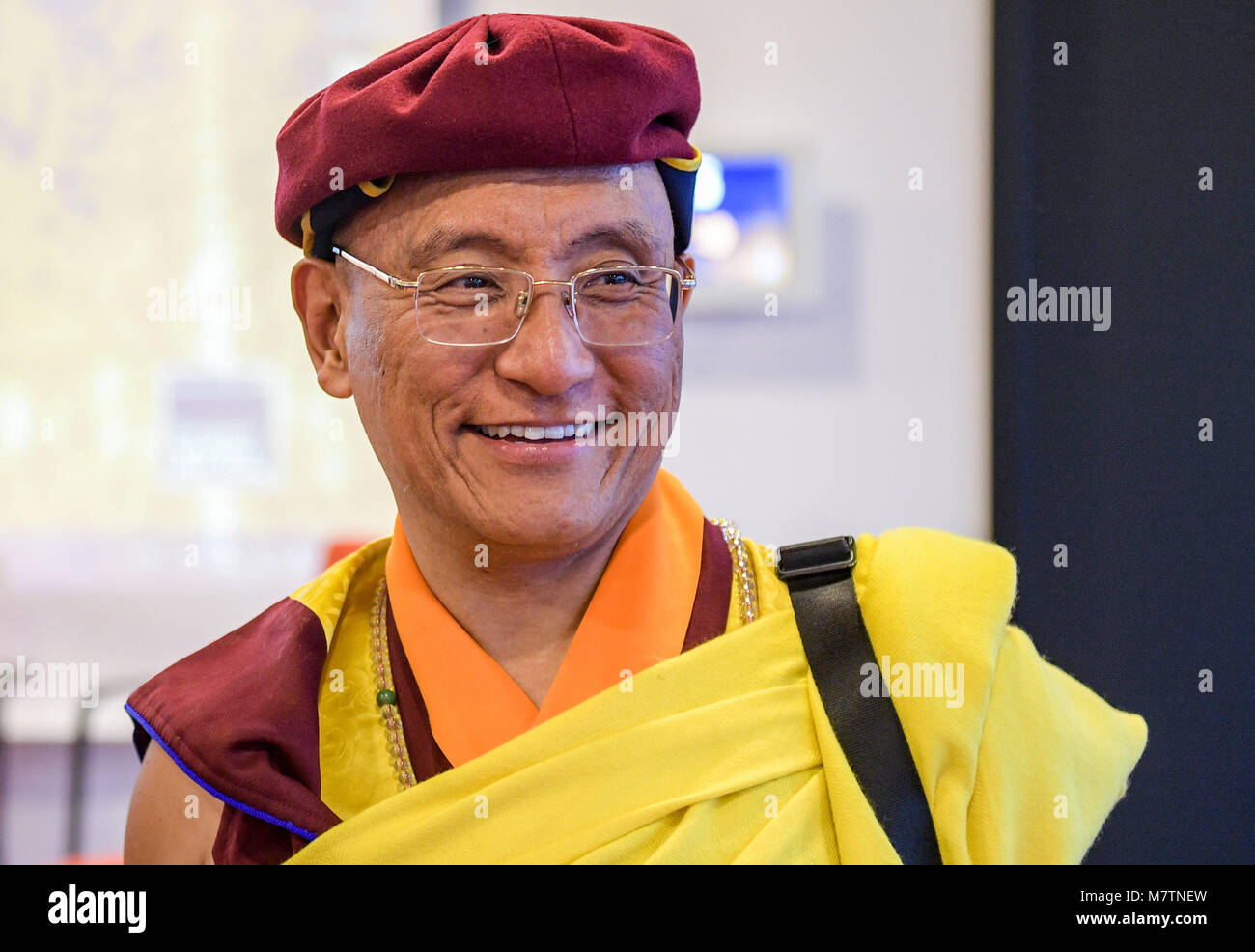 Gyalwang Drukpa, the head of the Drukpa Lineage, a branch of Tibetan ...