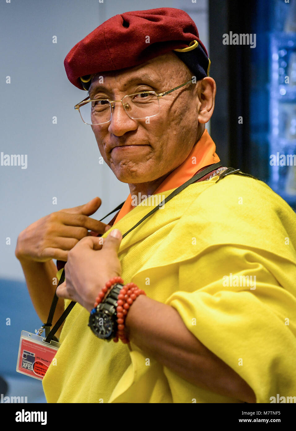 Gyalwang Drukpa, the head of the Drukpa Lineage, a branch of Tibetan ...