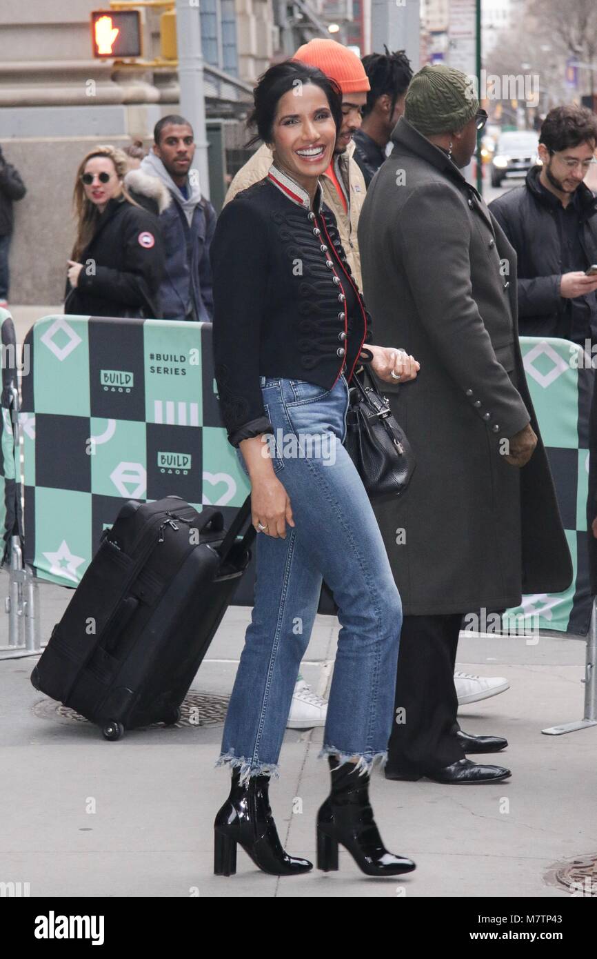 New York, USA. 12th Mar, 2018. Padma Lakshmi at BUILD SERIES on March ...