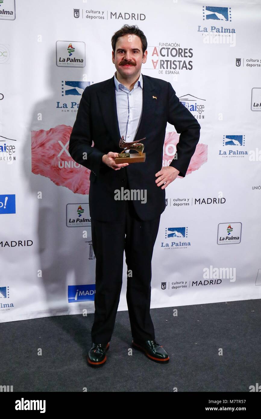 Jorge Uson attends during XXVII Premios Union de Actores y Actrices, on ...