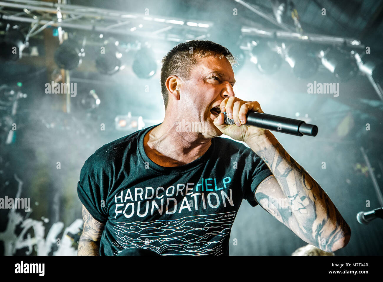 Copenhagen, Denmark. 12th Mar, 2018. The German metalcore band Heaven ...