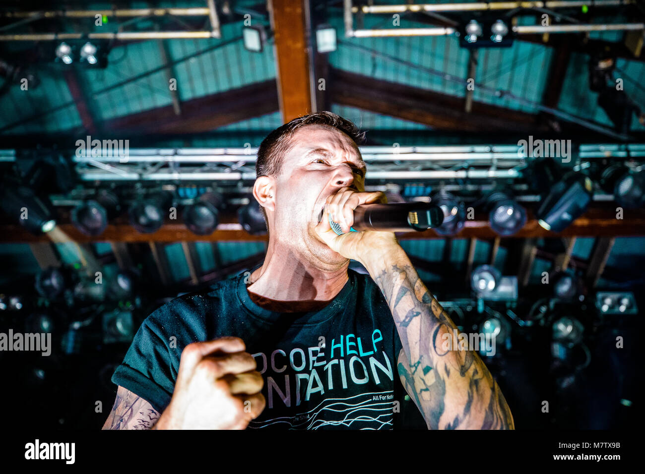 Copenhagen, Denmark. 12th Mar, 2018. The German metalcore band Heaven ...