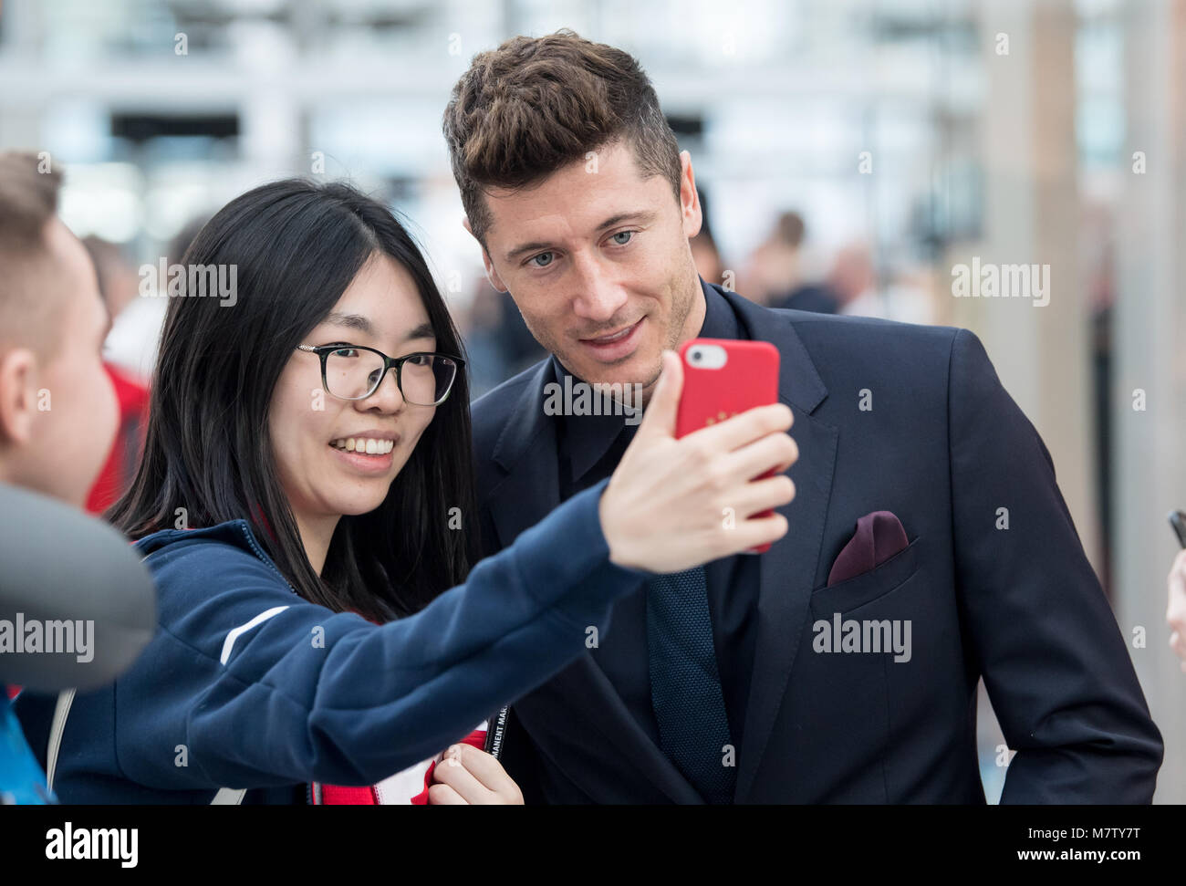 Munich, Germany. 13th March, 2018. Soccer: Champions League, knock-out ...