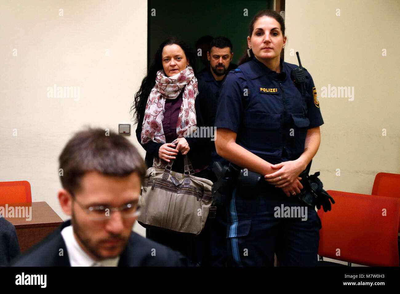 Munich, Germany. 13th March, 2018. Terror suspect Beate Zschaepe ...