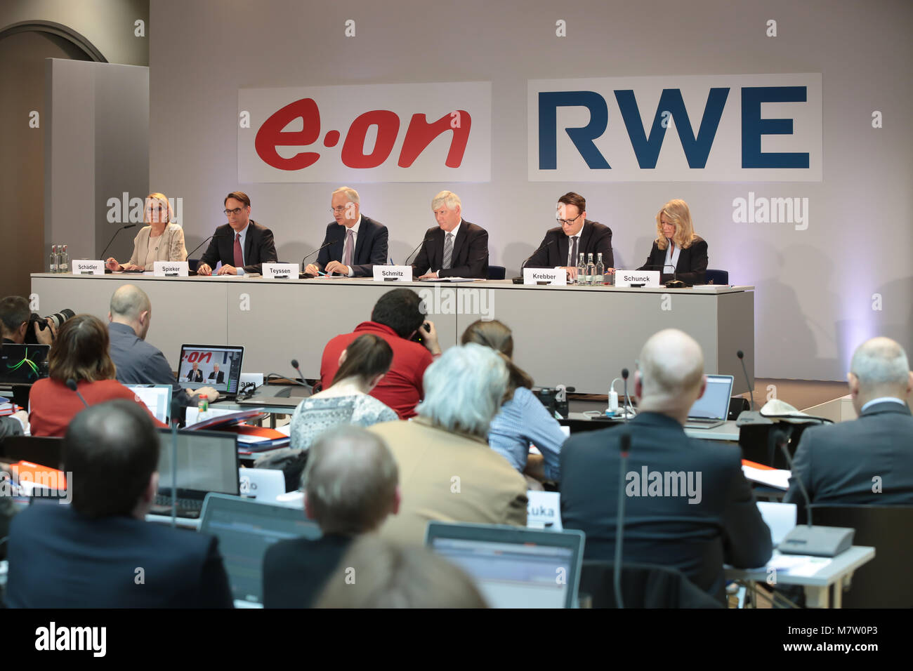Essen, Germany. 13th Mar, 2018. Essen, Germany, March 13 2018, EON and ...