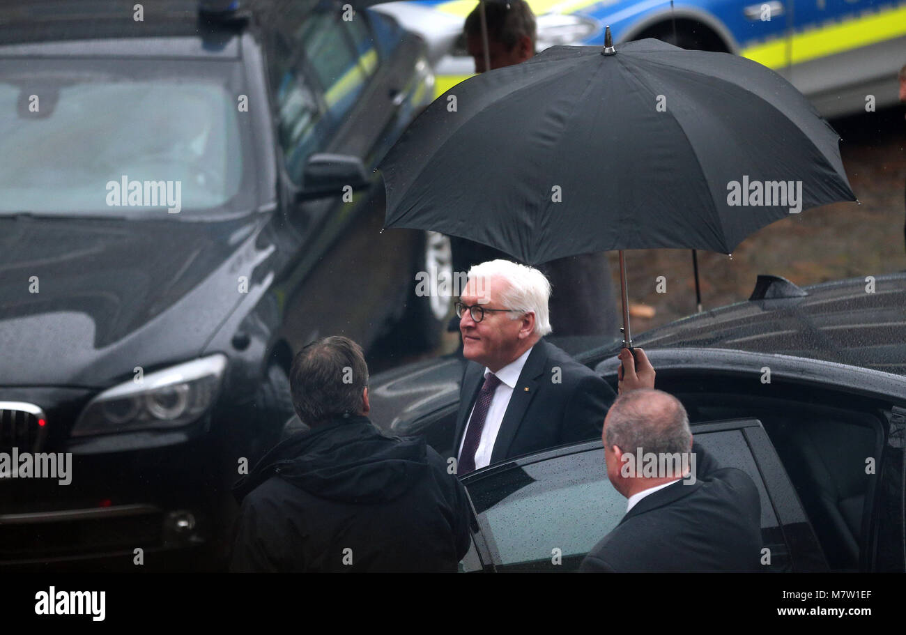 Duisburg, Germany. 13th March, 2018. German President Frank-Walter ...