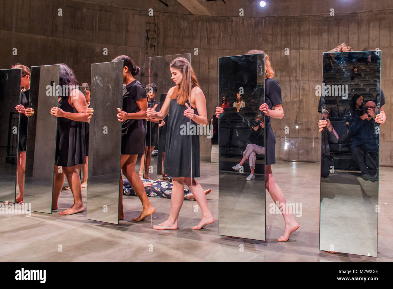 London, UK. 13th March, 2018. Mirror Piece II, an early work in which a ...