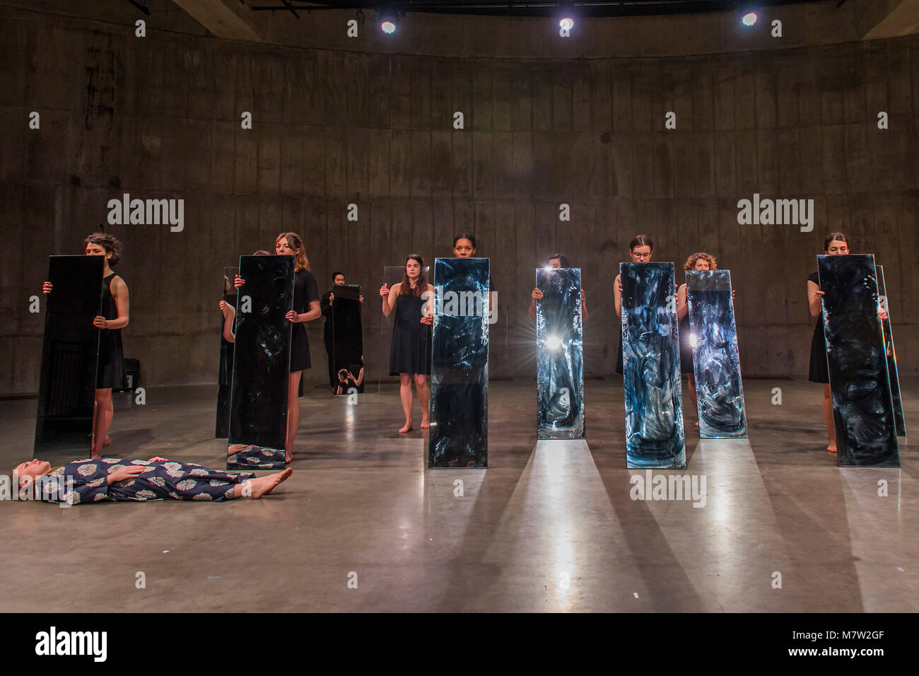 London, UK. 13th March, 2018. Mirror Piece II, an early work in which a ...