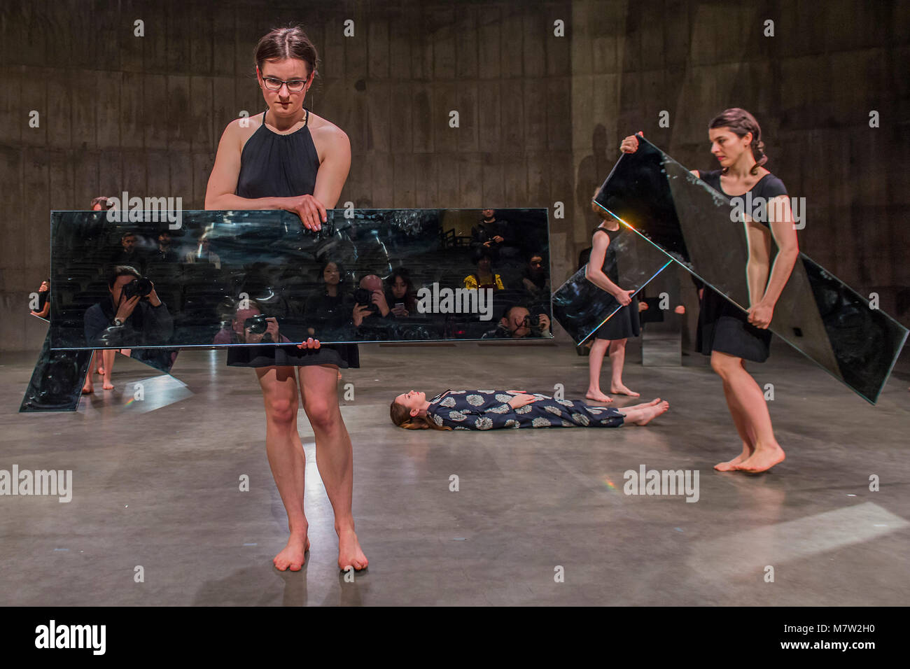 London, UK. 13th March, 2018. Mirror Piece II, an early work in which a ...