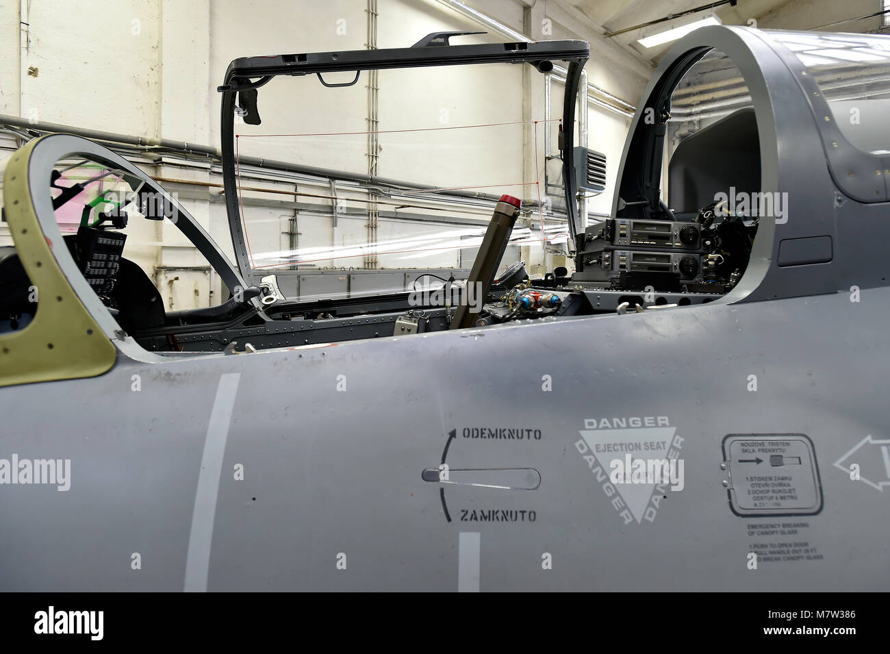 An Aero L-159 Alca light subsonic attack jet and advanced trainer is ...