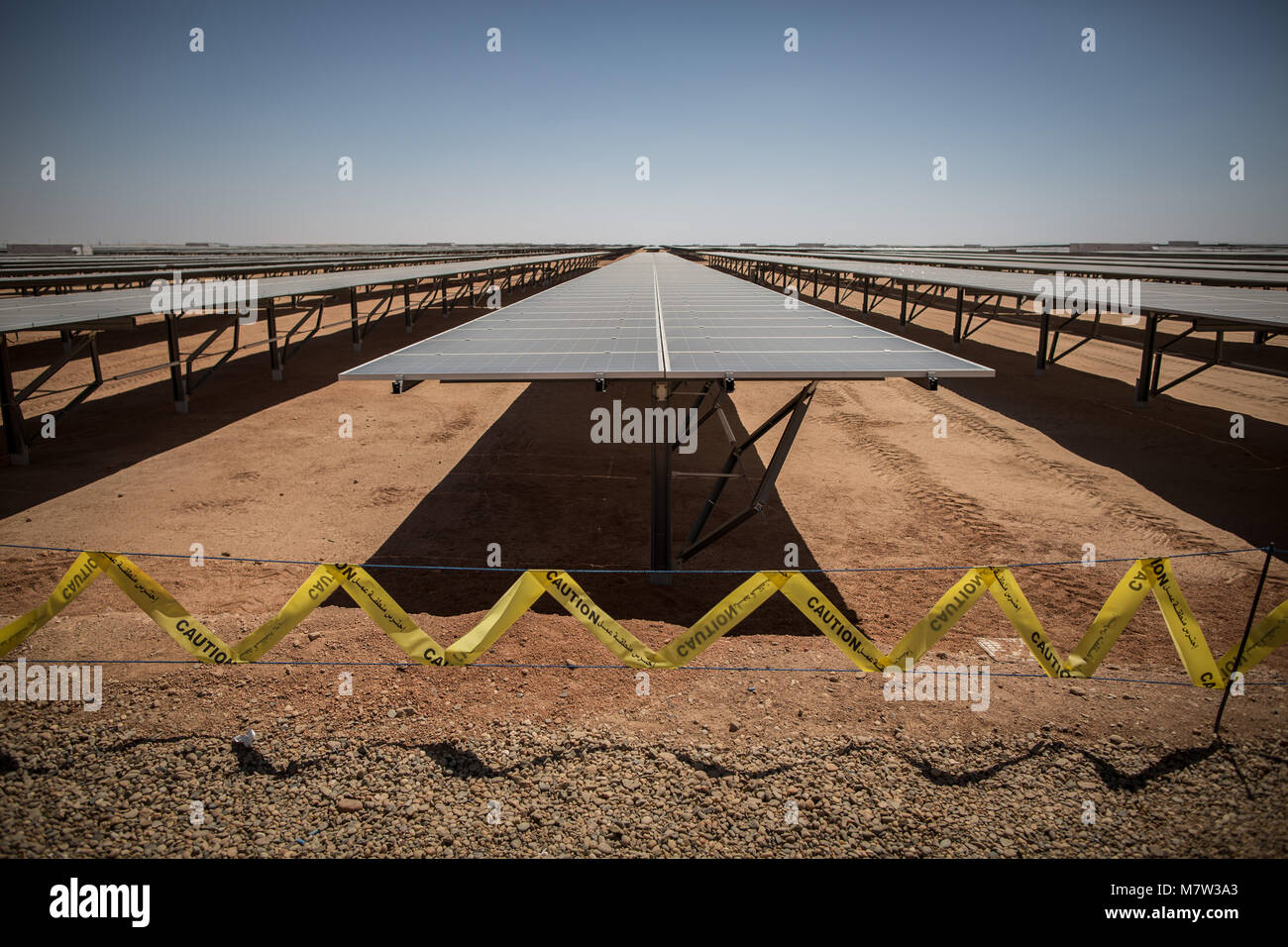 A general view on solar panels during the inauguration ceremony for the ...