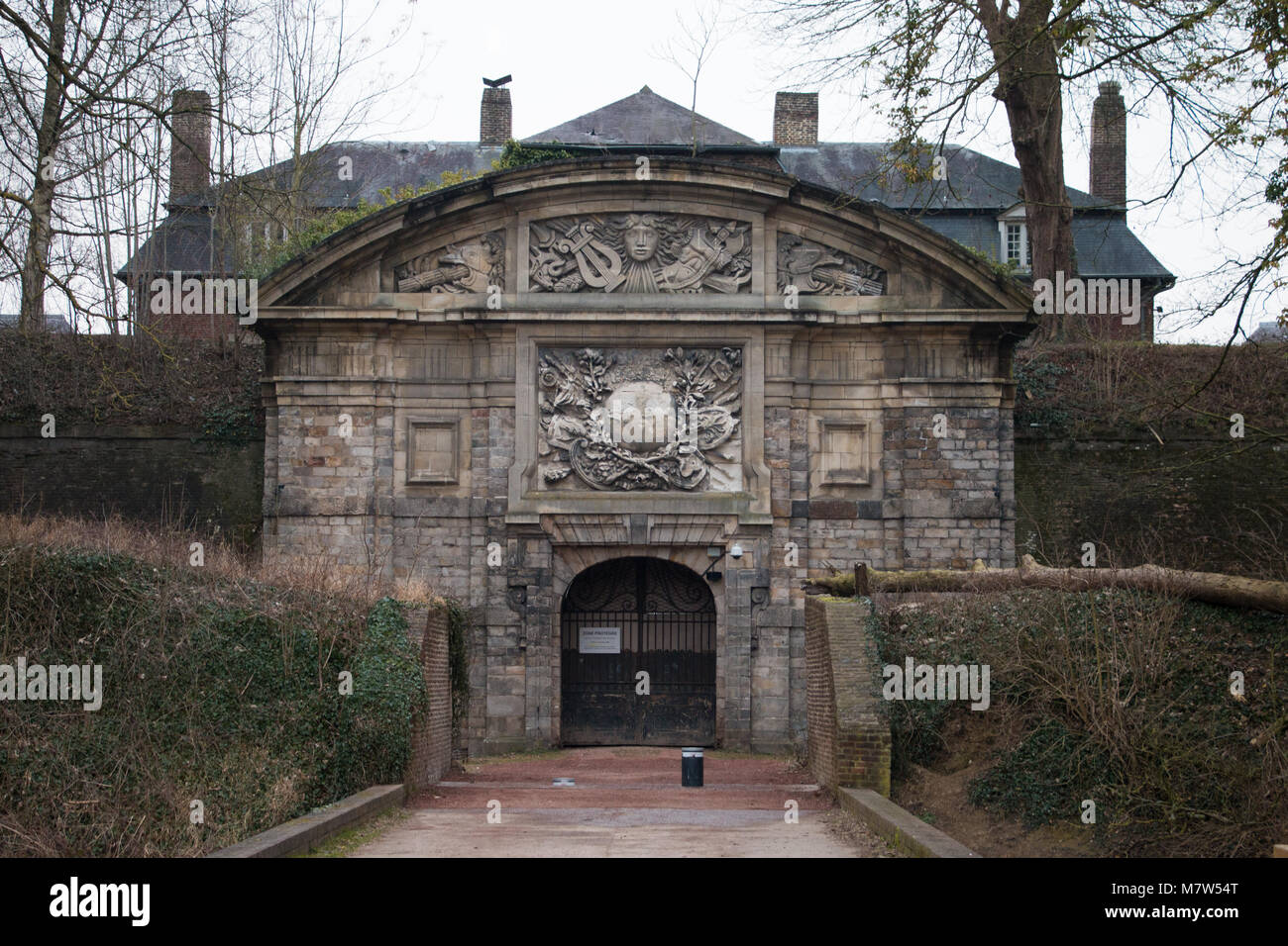 Back entrance of the citadel in Lille, France Stock Photo - Alamy