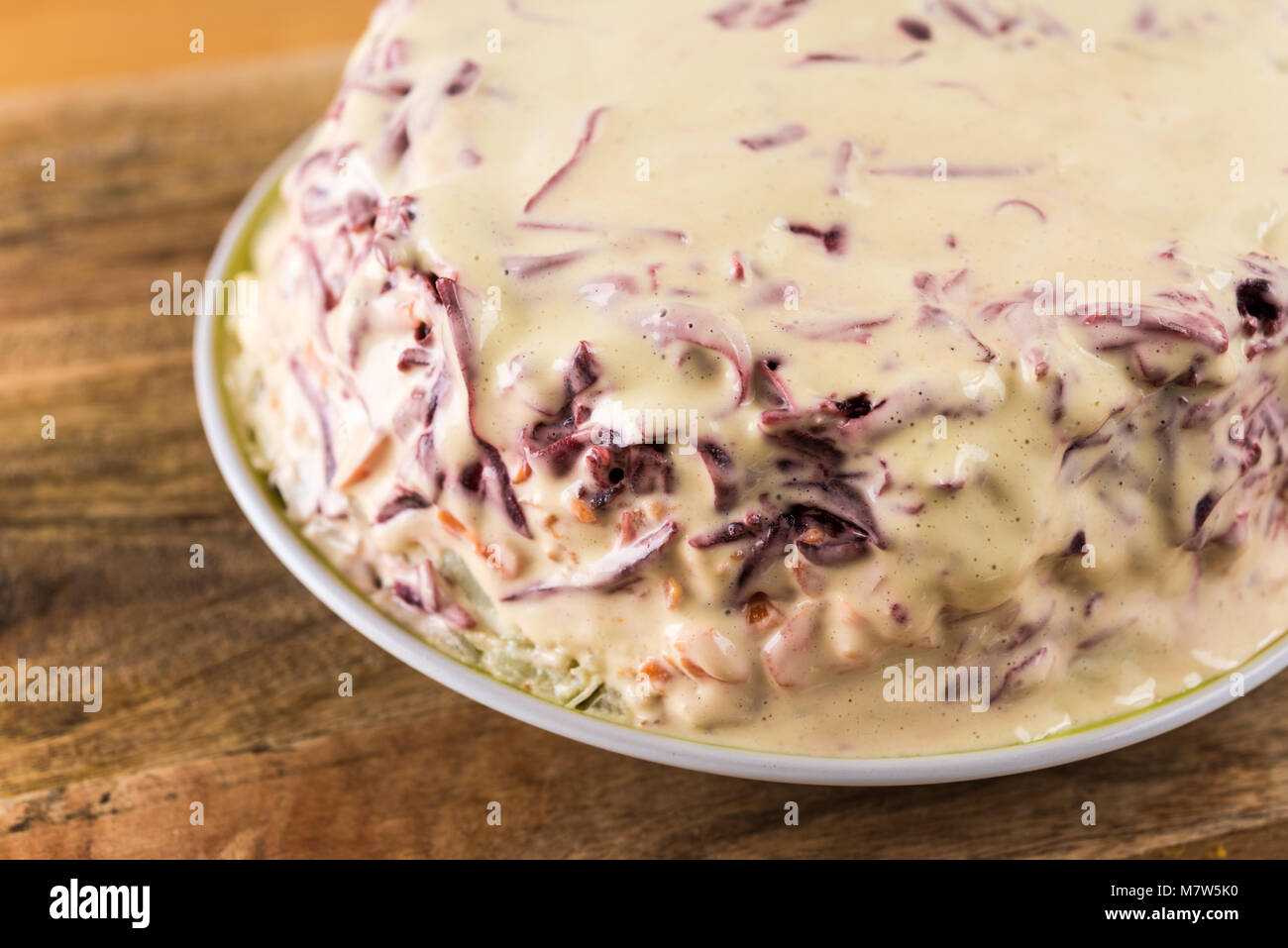 Russian Dressed Herring - Herring under a fur coat - Shuba - Marinated ...