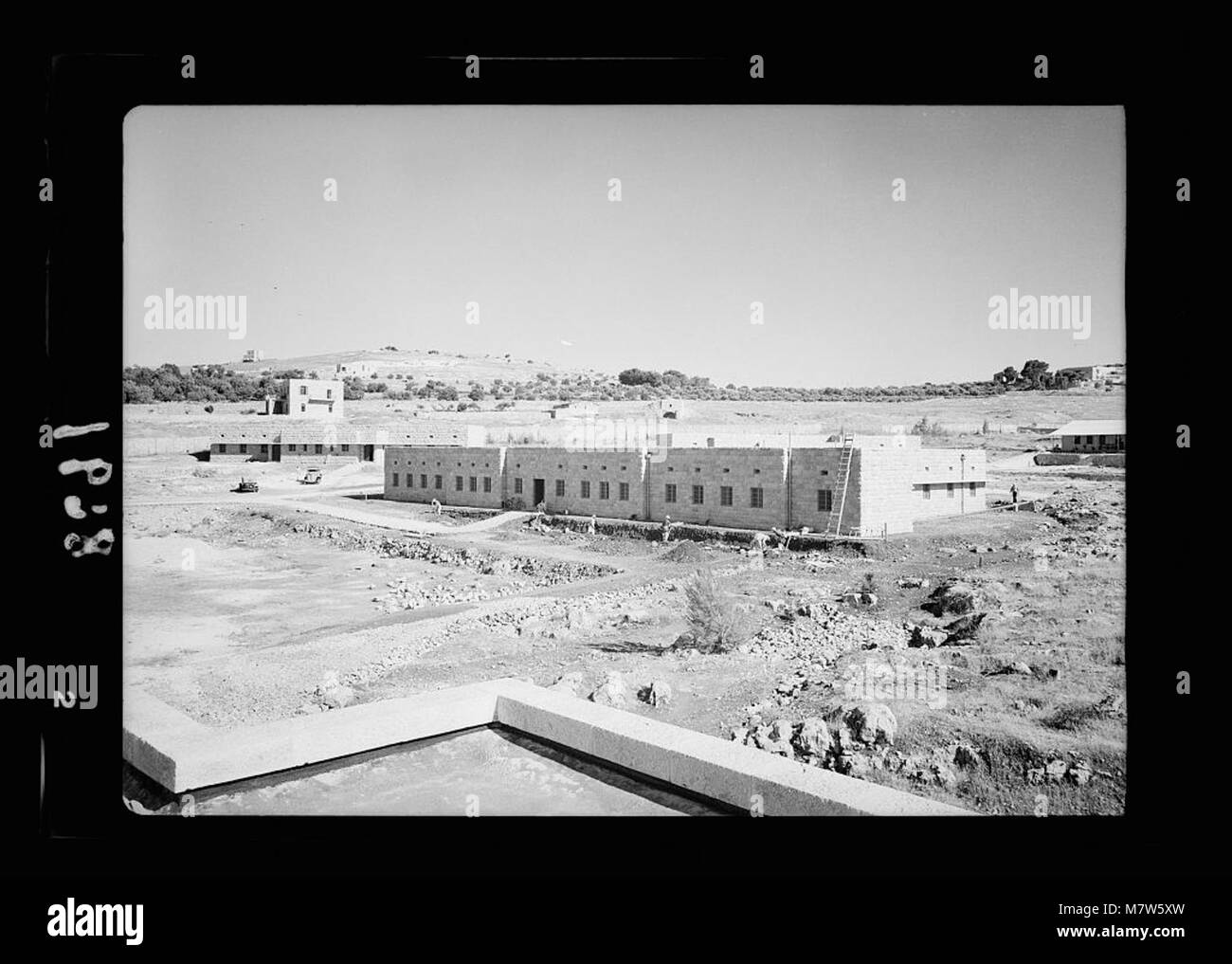 This photograph shows the Government Isolation Hospital near Beit ...
