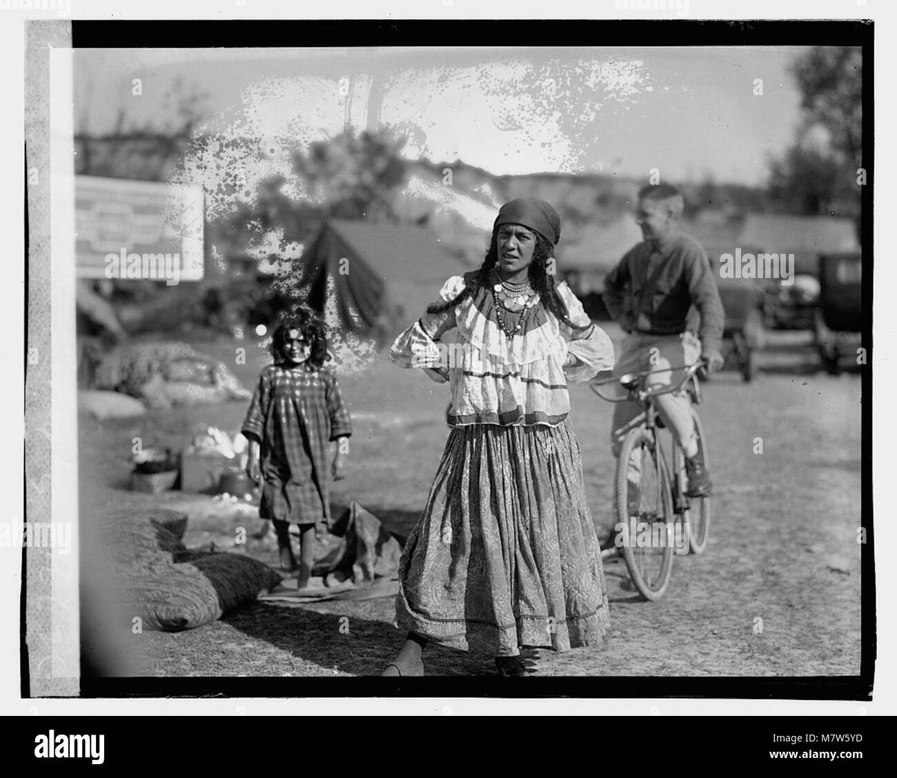 A depiction of Gypsies, often associated with Romani culture ...