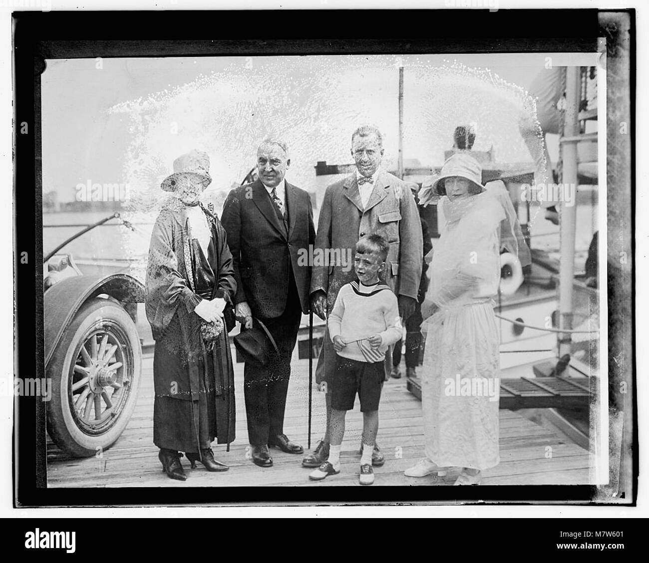 This image features an unknown individual, likely from the Harding ...