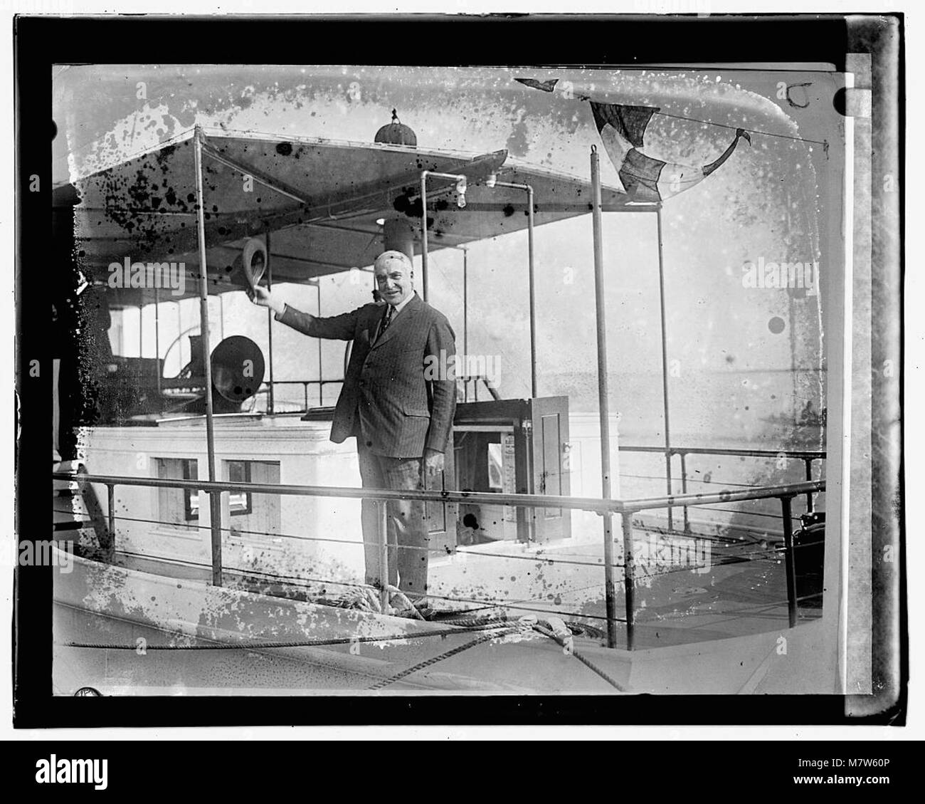 A photograph of President Warren G. Harding in Florida, capturing him ...