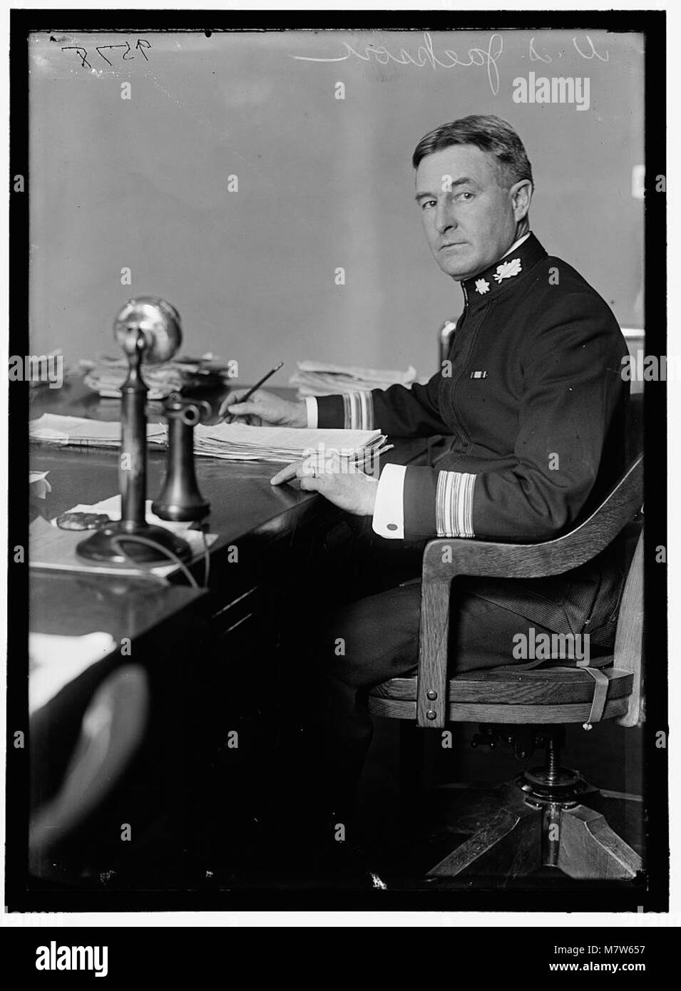 A portrait of Captain Victor S. Jackson of the United States Navy. The ...