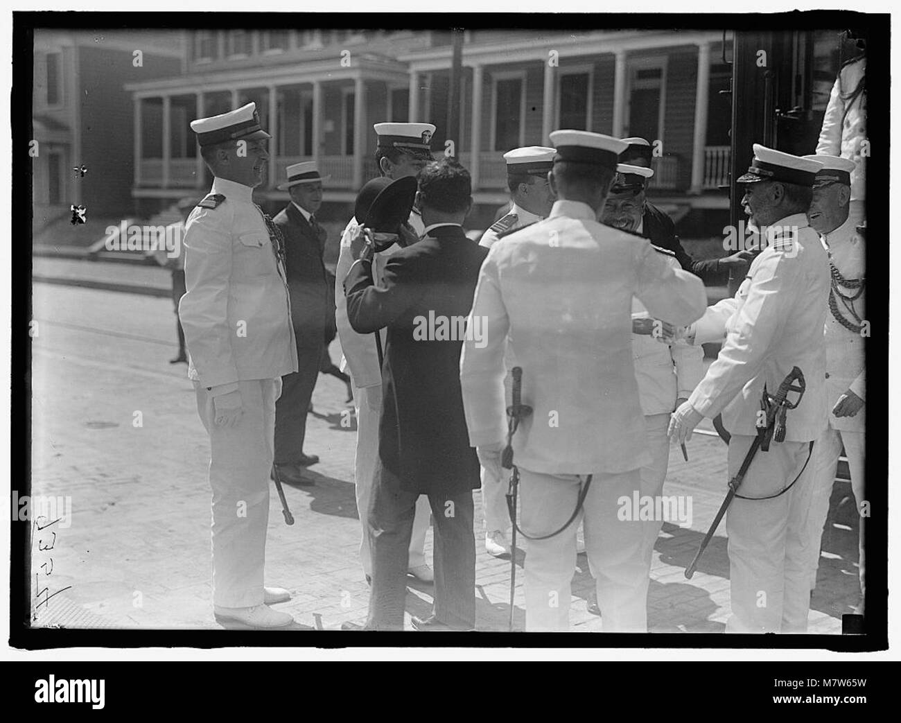 A Japanese mission visits the United States Naval Academy ...