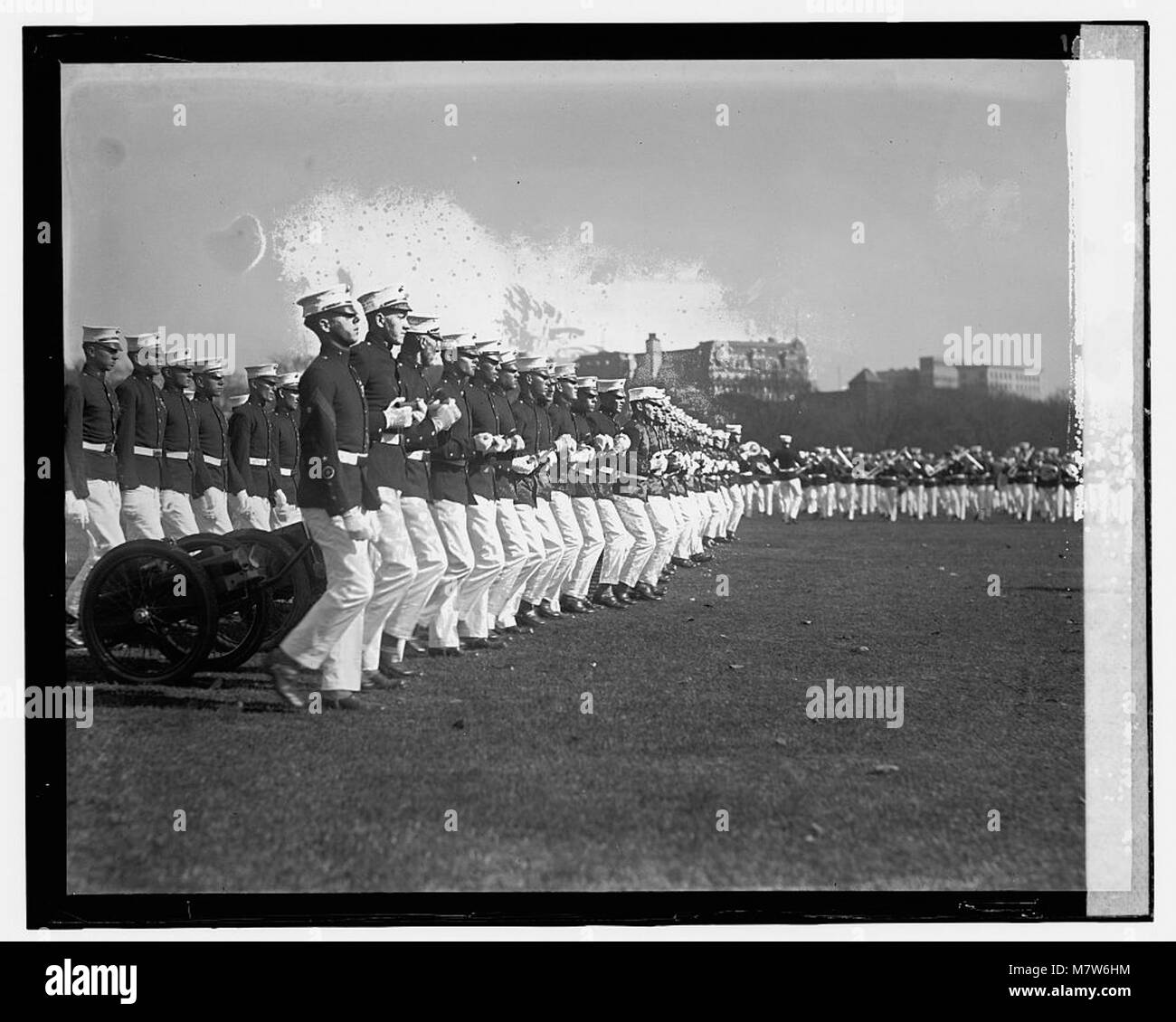 A marine review featuring naval ships, showcasing the strength and ...