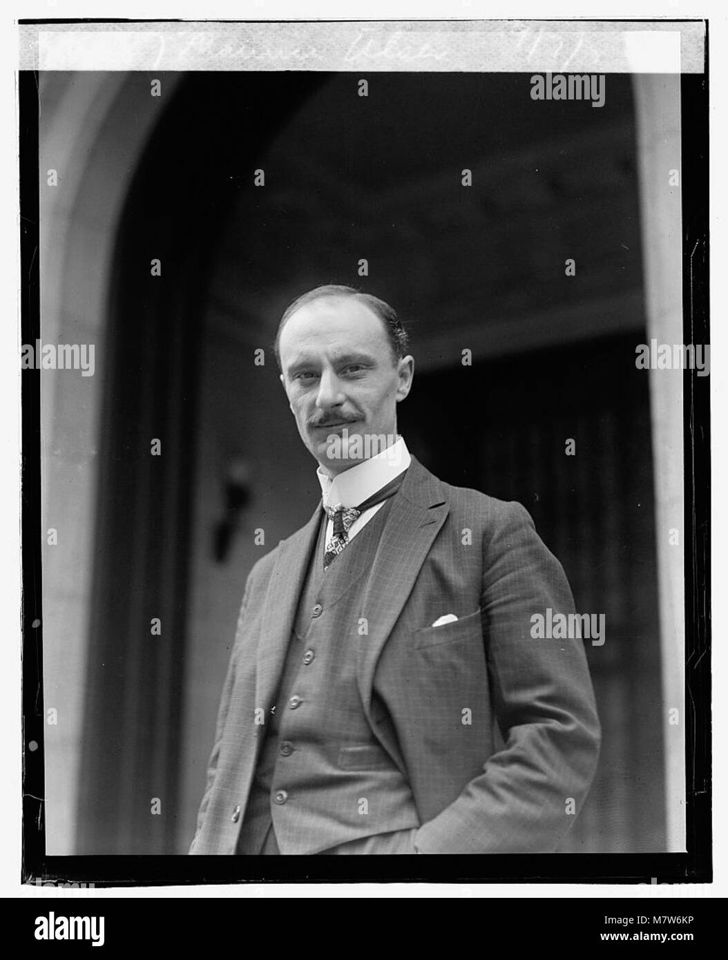 A portrait of Maurice Ulser, captured on September 7, 1923. The ...