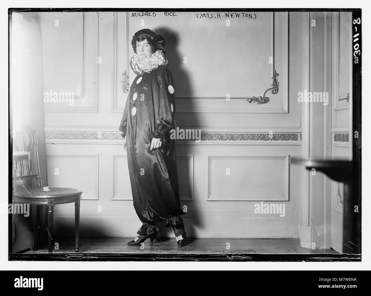 A portrait of Mildred Rice, the wife of R. Newton, capturing her ...