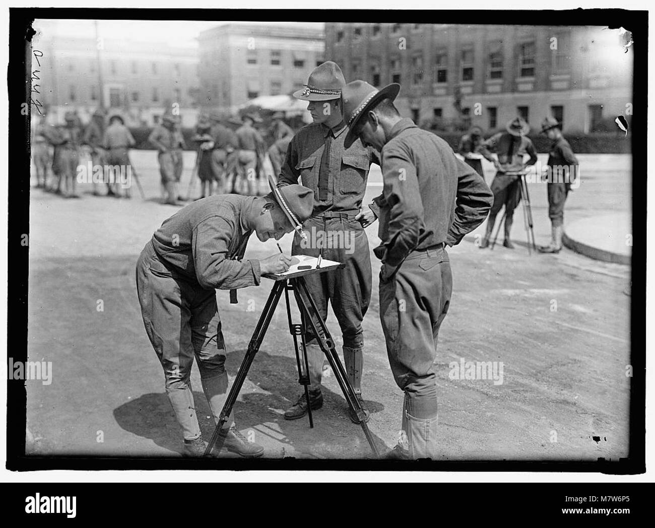 An image documenting military training, highlighting soldiers engaged ...