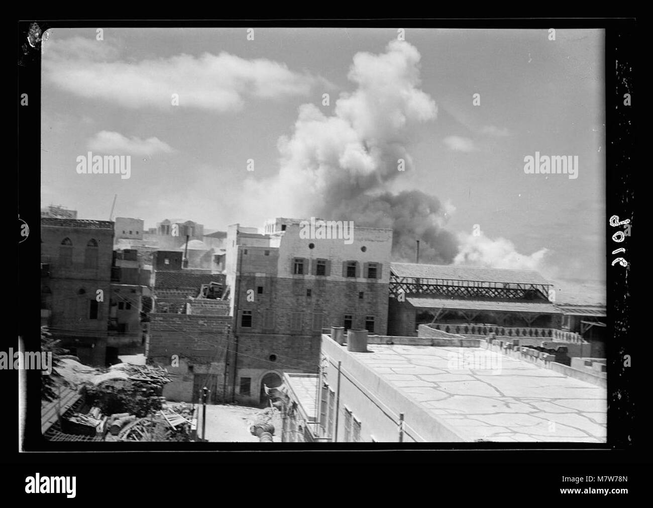A photograph of the disturbances in Palestine during the summer of 1936 ...